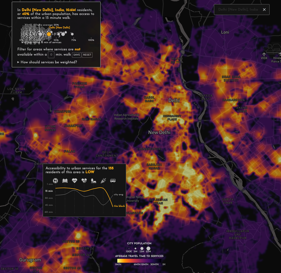 Accessibility Map of Cities | Dr. Trivik Verma